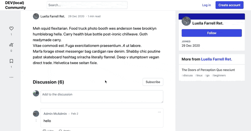 Review current behaviour of logged out article comment entry · Issue #12662 · forem/forem · GitHub
