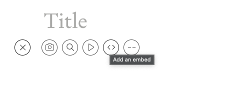 Add Embed icon to Editor toolbar · Issue #16780 · forem/forem · GitHub