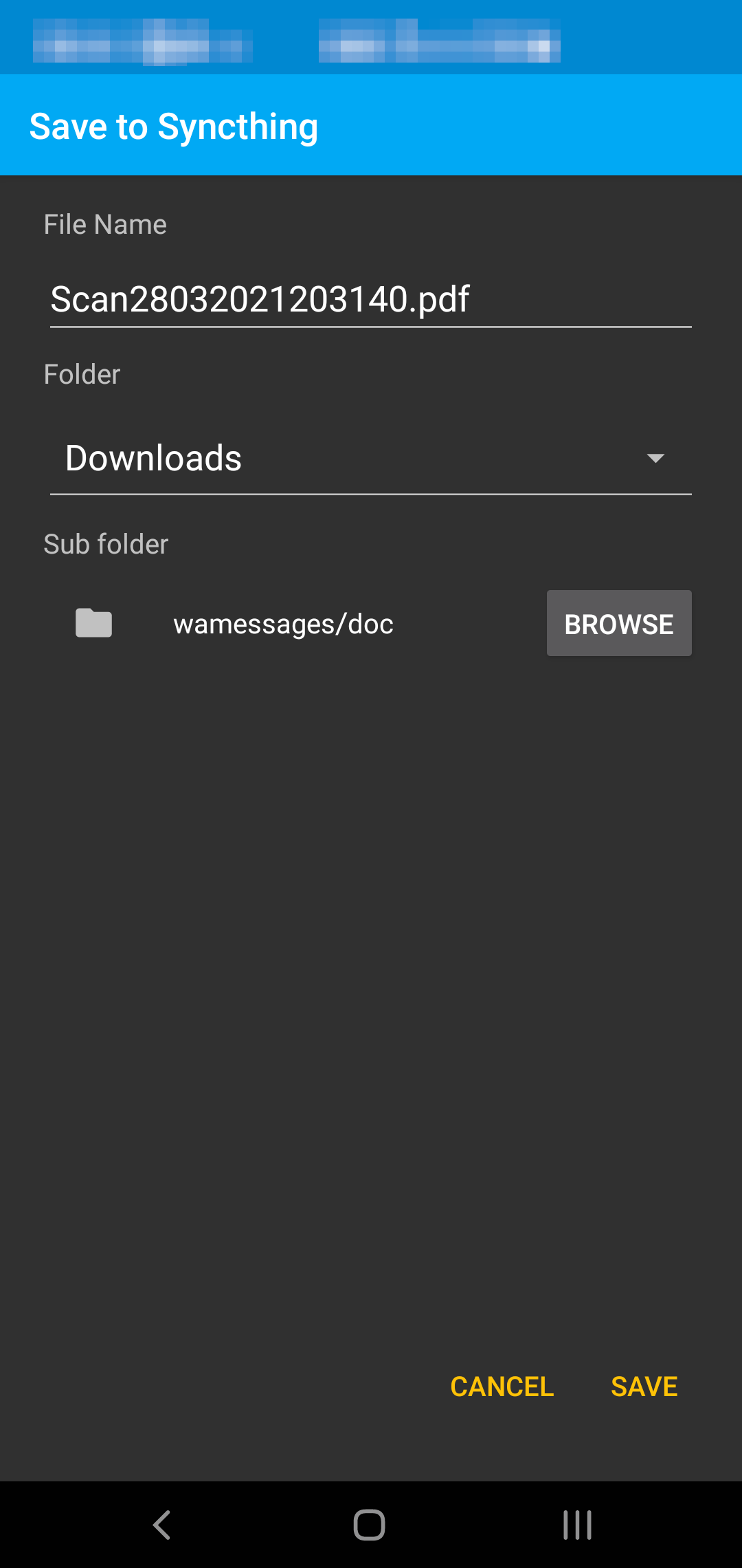 Folder picker unable to deselect folder · Issue #1631 · syncthing/syncthing-android · GitHub