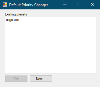 GitHub - SheMelody/default-priority-changer: Melody's Default Priority Changer
