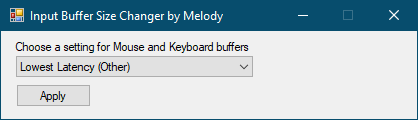 GitHub - SheMelody/input-buffer-size-changer: Melody's Input Buffer Size Changer