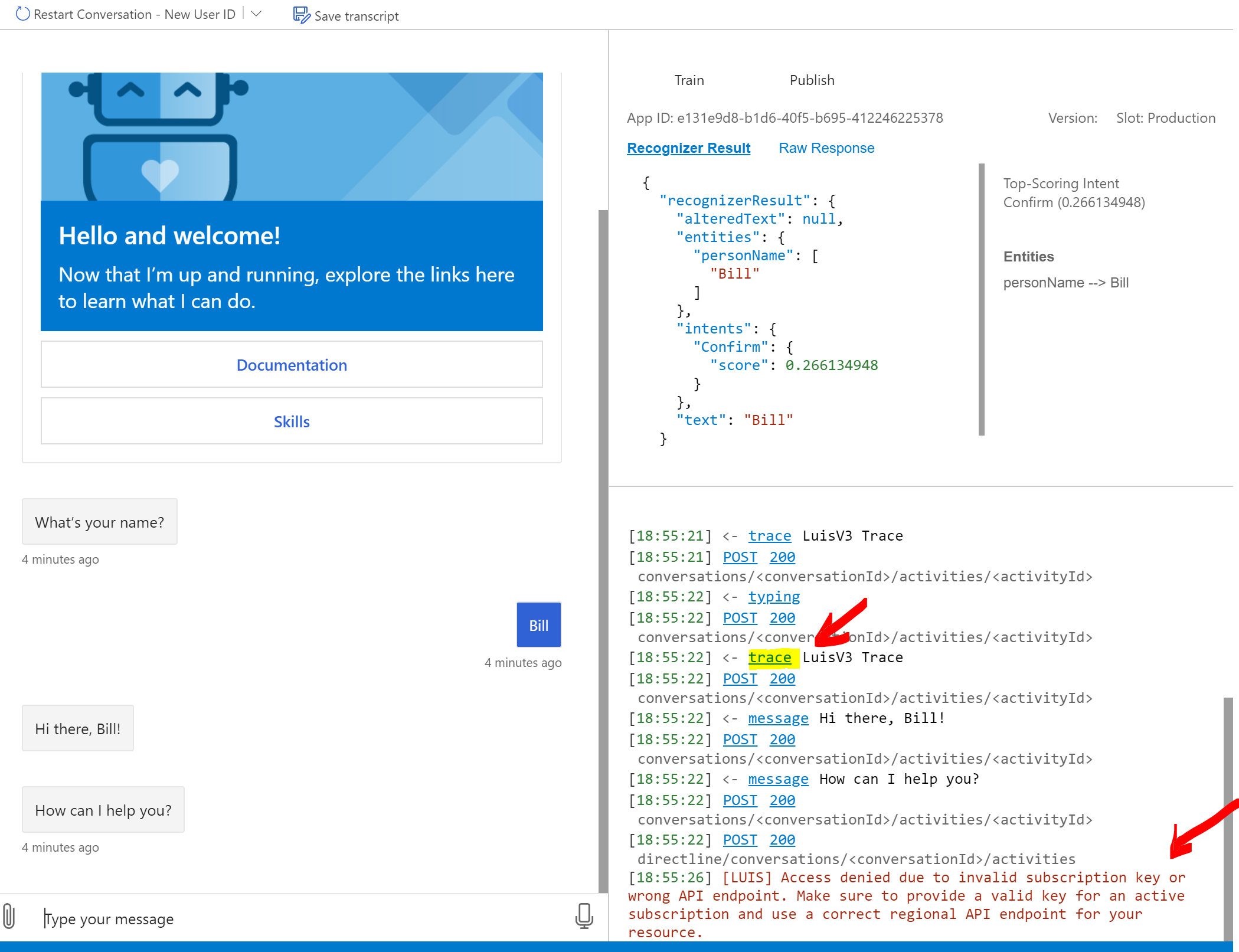 [LUIS] Access denied error when clicking on a trace in emulator · Issue #2152 · microsoft ...