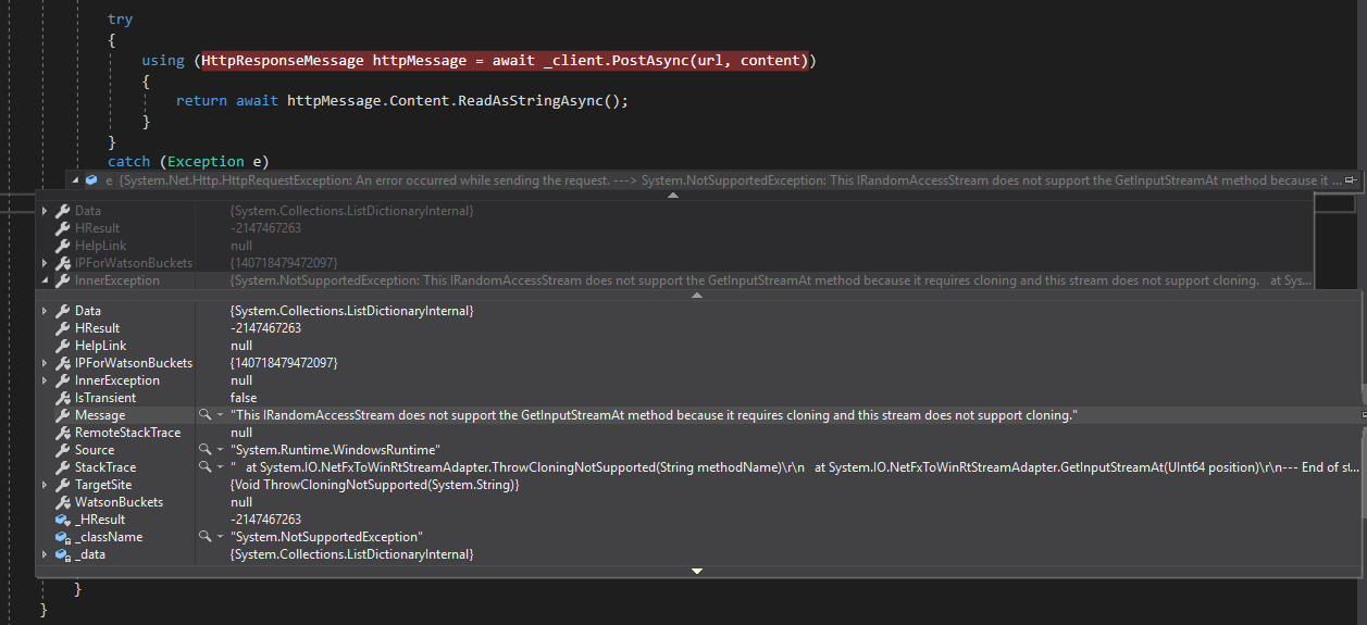 Post Stream Tests Fail In Systemionetfxtowinrtstreamadapter On Uap · Issue 26354 0609