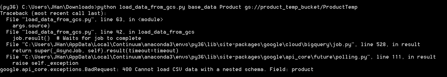 Cannot load newline JSON data in GCS with a nested schema. Field: product · Issue #1262 ...