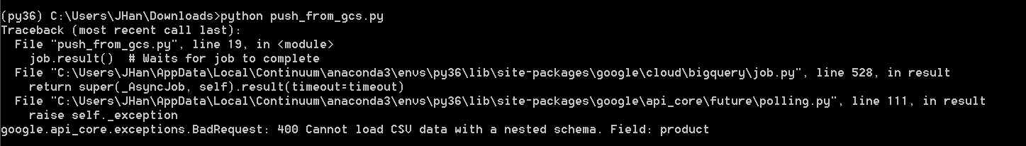 Cannot load newline JSON data in GCS with a nested schema. Field: product · Issue #1262 ...
