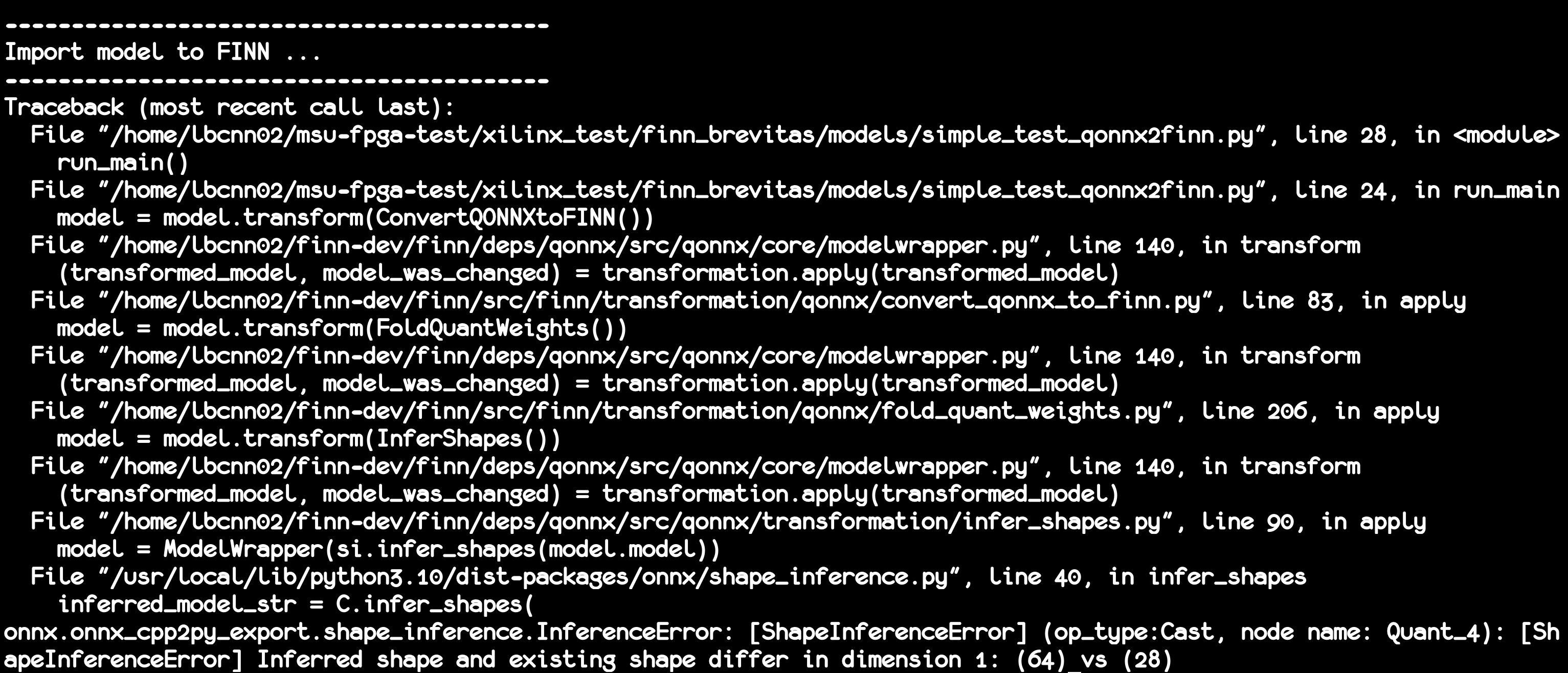 Cleanup Function And Convertqonnxtofinn Transformation Issue · Issue 892 · Xilinx Finn · Github