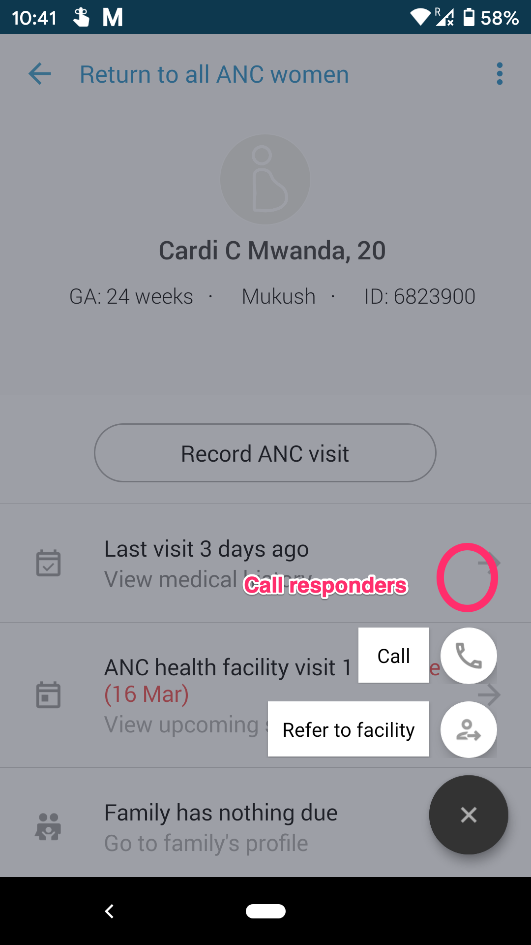 Add the community responders icon to the ANC Profile FAB - CHW · Issue #426 · opensrp/opensrp ...