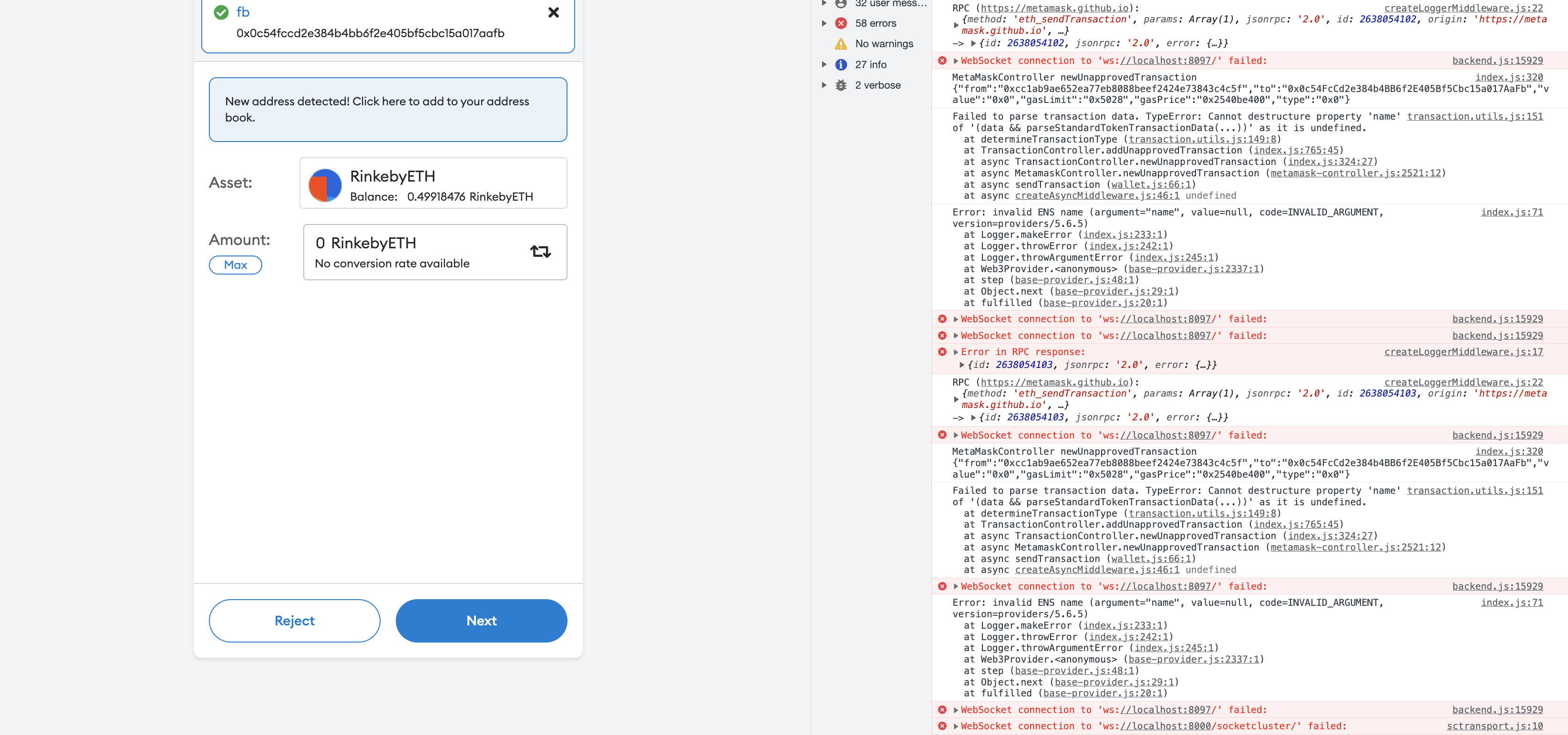 [non-blocking BUG]: Failed to parse transaction data (TransactionController# ...