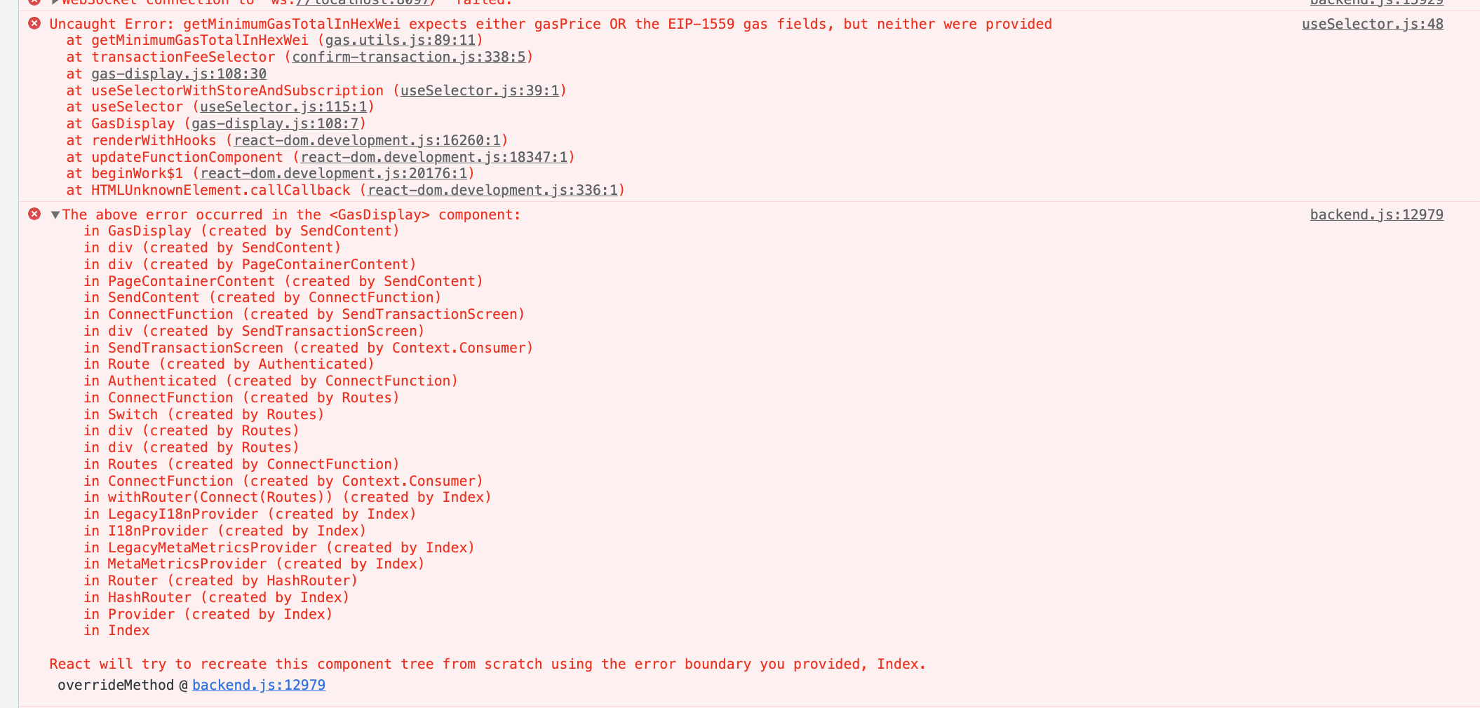 [Bug]: Changing the network from the "Send" tokens page may cause the page to break · Issue ...
