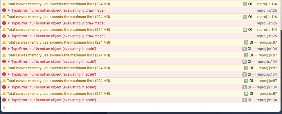 iOS: Canvas area exceeds the maximum limit · Issue #9166 · openlayers/openlayers · GitHub