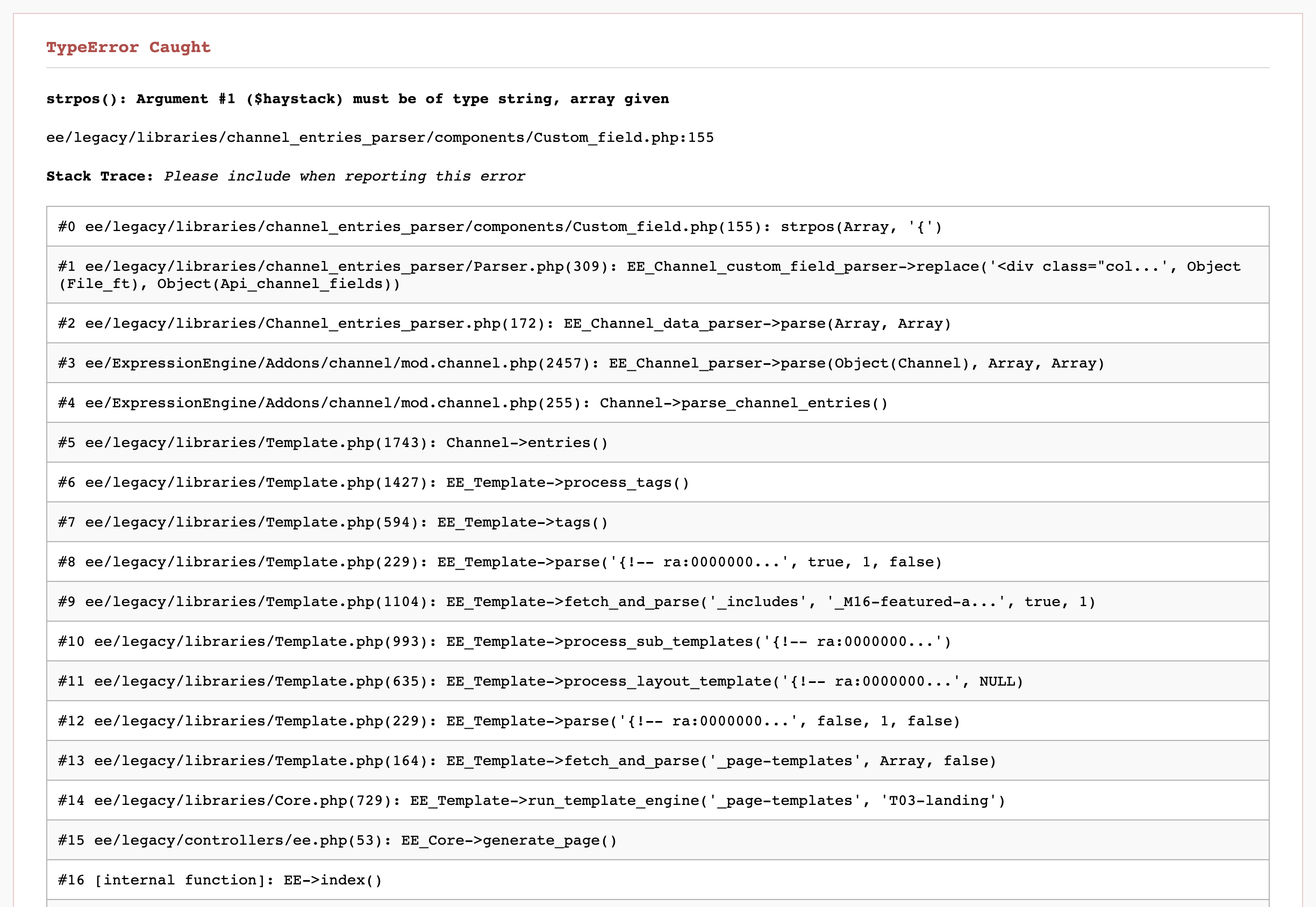 EE6 Pro Front End Editing PHP 8 compatibility error · Issue #1849 · ExpressionEngine ...