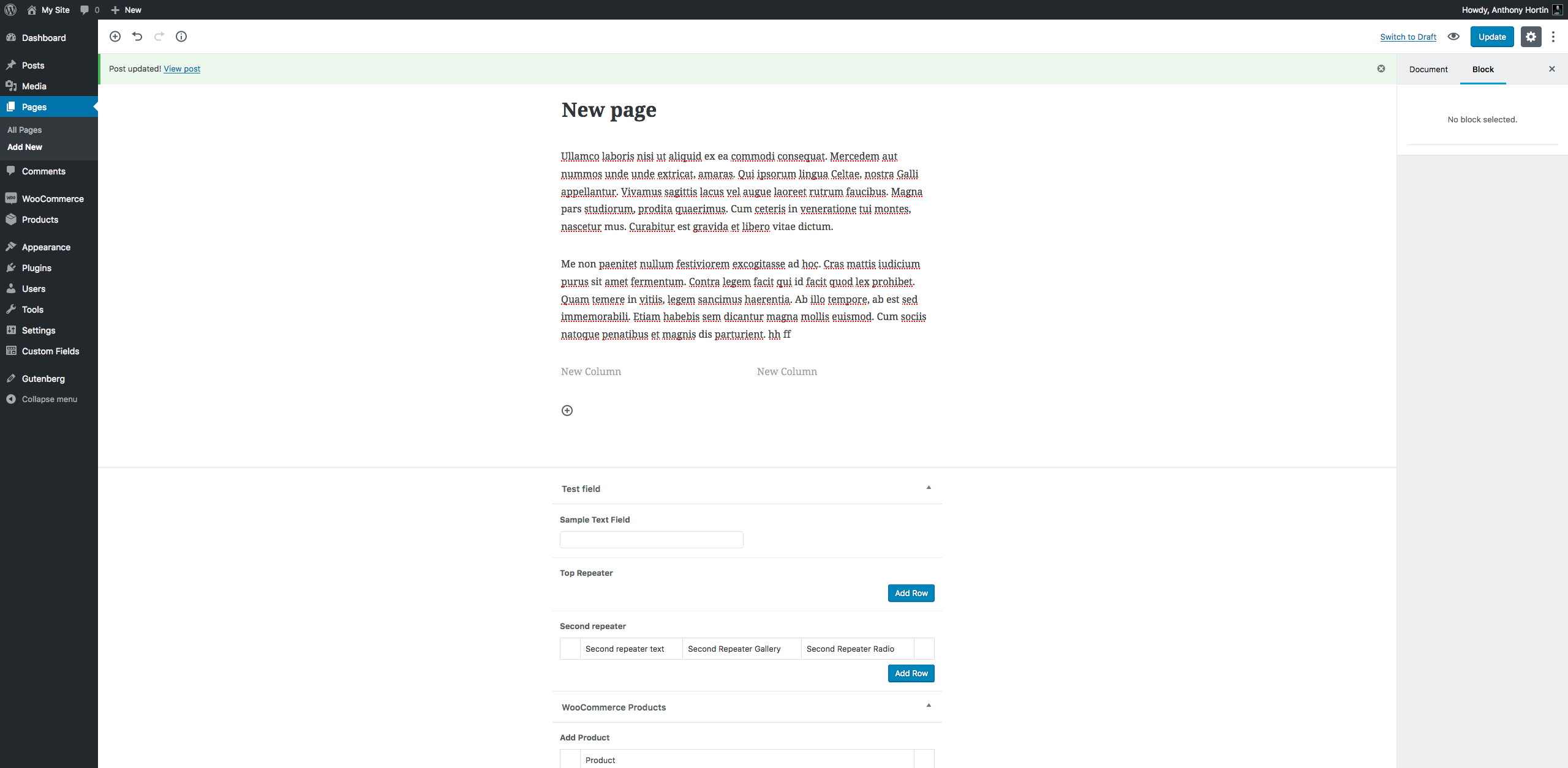 After updating Page, Message bar should say Page updated not Post updated · Issue #4496 ...