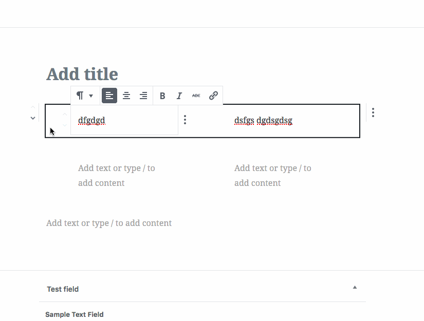 Can T Add Different Blocks To Columns · Issue 5115 · Wordpress Gutenberg · Github