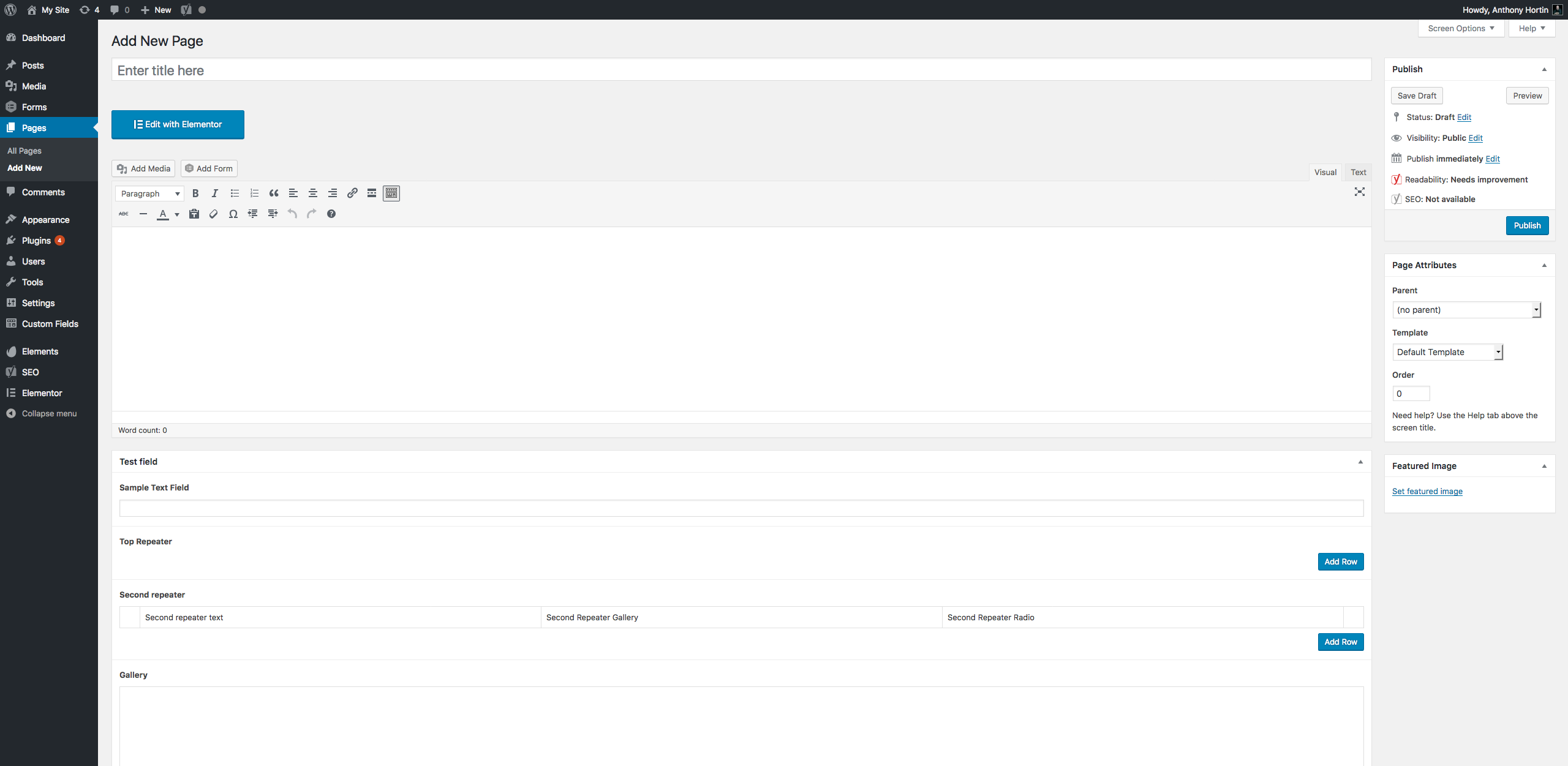 Elementor (free) doesn't work with Gutenberg · Issue #7560 · WordPress/gutenberg · GitHub