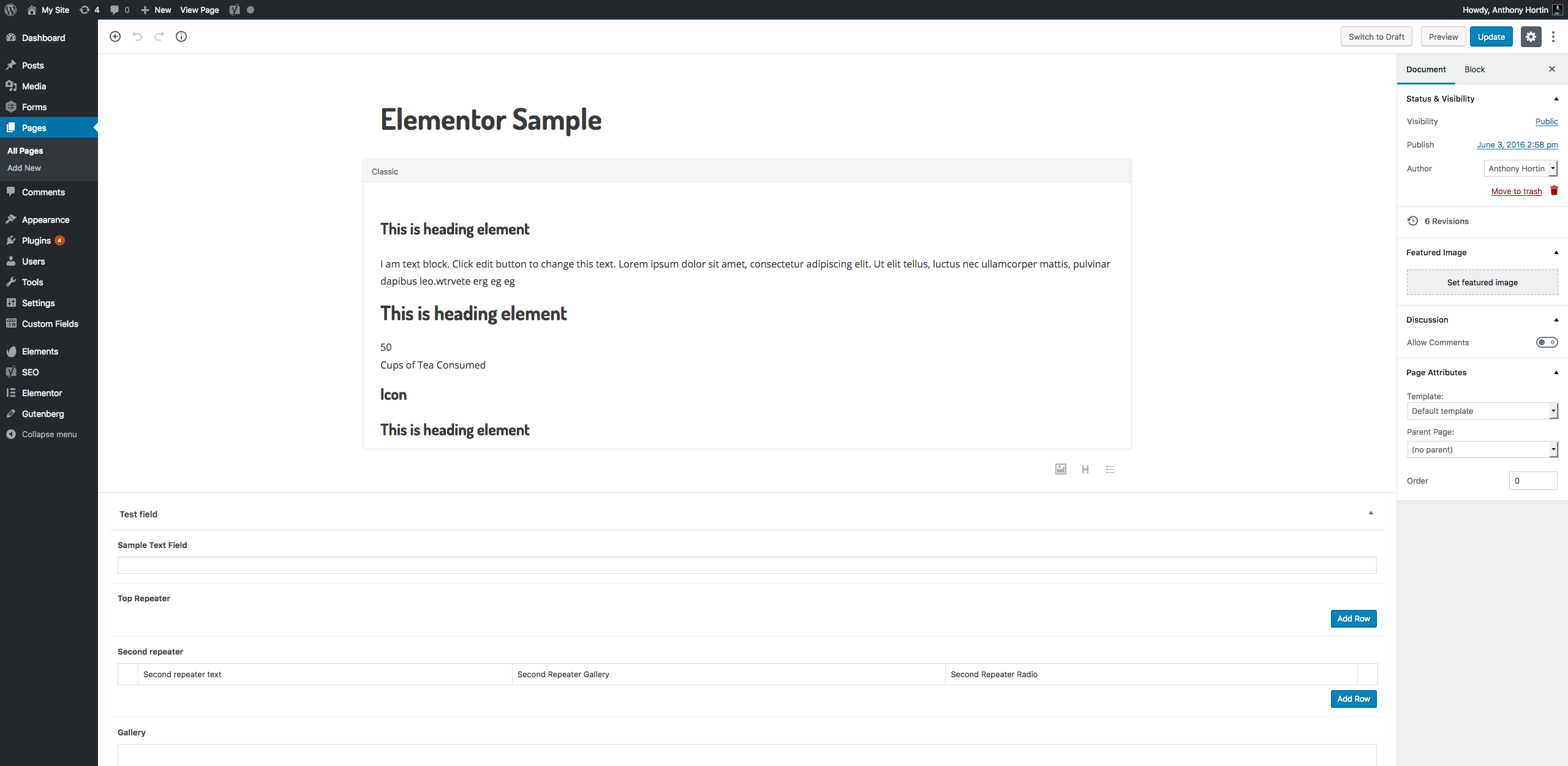 Elementor (free) doesn't work with Gutenberg · Issue #7560 · WordPress/gutenberg · GitHub