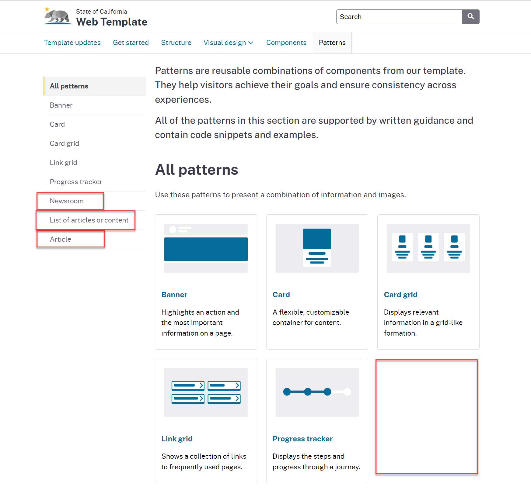 Add all developed pattern cards · Issue #1339 · Office-of-Digital ...