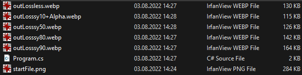 Webp with lossy conversion weighs a lot more than lossless. · Issue #2171 · SixLabors/ImageSharp ...