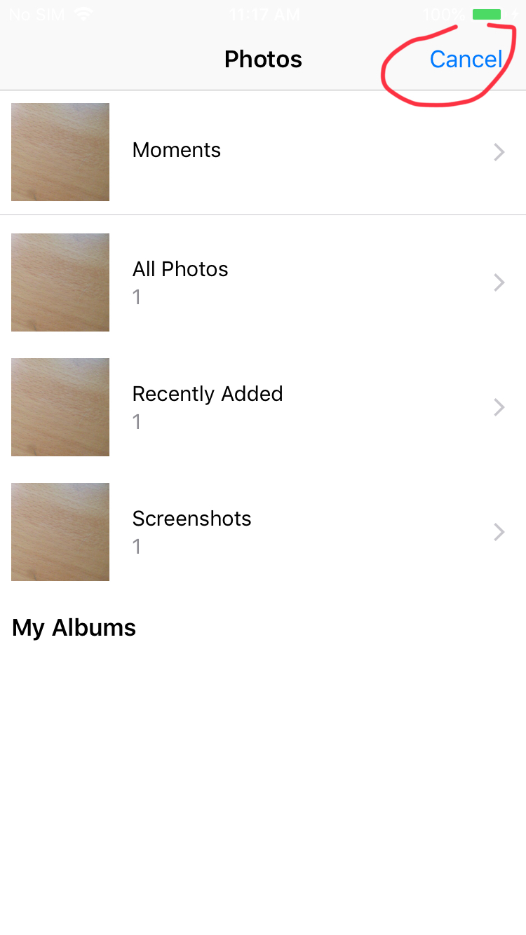 image_picker: Add Cancel option in iOS version · Issue #25502 · flutter/flutter · GitHub