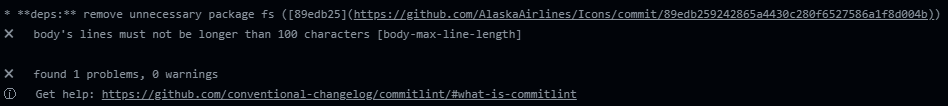Commitlint Is Including Commit Url As Part Of The Body Length · Issue 152 · Alaskaairlines