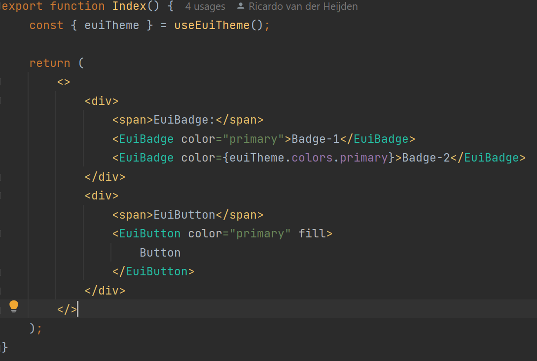 [EuiBadge] Named badge colors do not correctly reflect modified theme ...