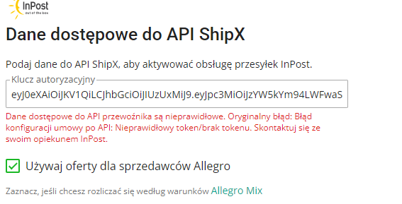 Sandbox - Wysyłam z Allegro umowa własna · Issue #6413 · allegro/allegro-api · GitHub