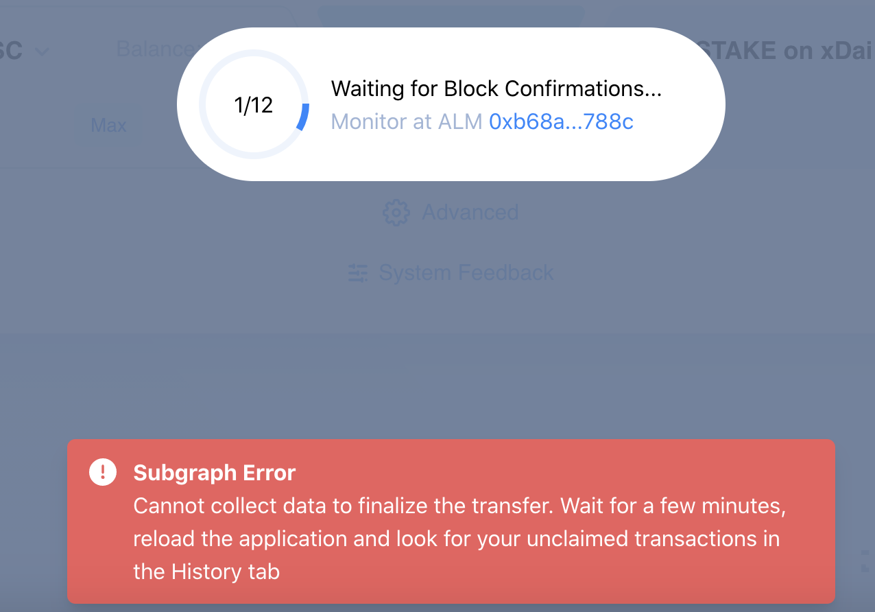 Irrelevant error for Foreign-to-Home transfer · Issue #232 · omni/omnibridge-ui · GitHub