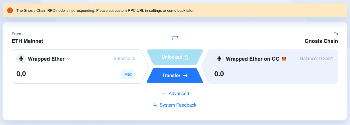 "The Gnosis Chain RPC-node is not responding" message appears on the app load · Issue #338 ...