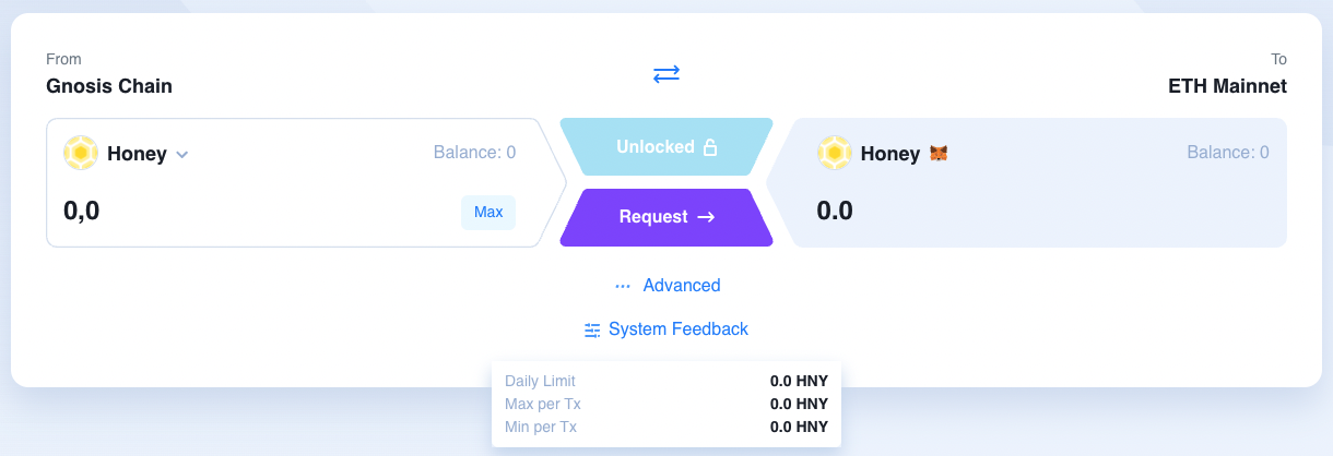 Limits for overridden tokens displayed incorrectly · Issue #341 · omni/omnibridge-ui · GitHub
