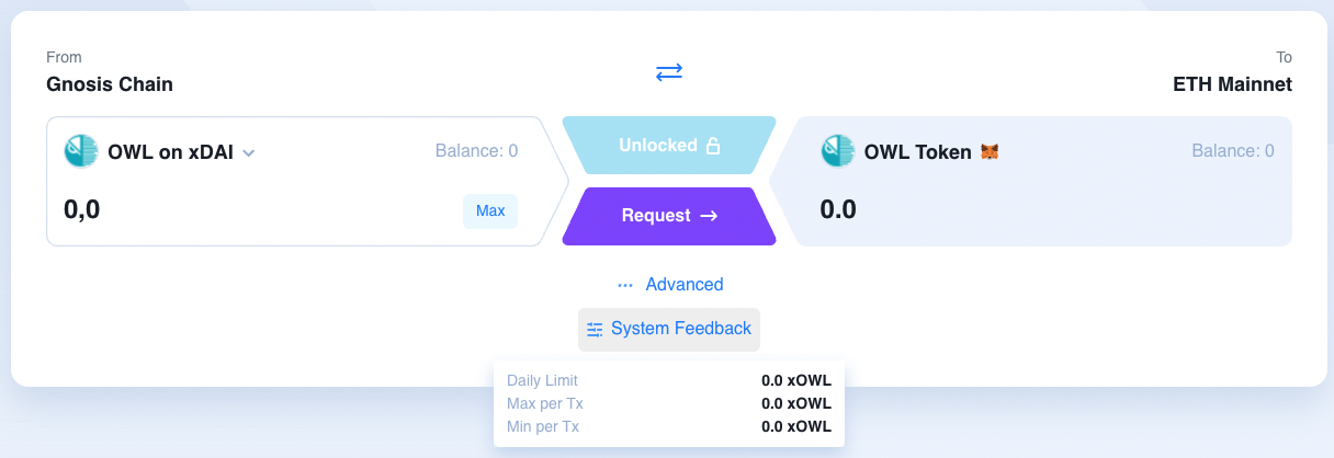 Limits for overridden tokens displayed incorrectly · Issue #341 · omni/omnibridge-ui · GitHub