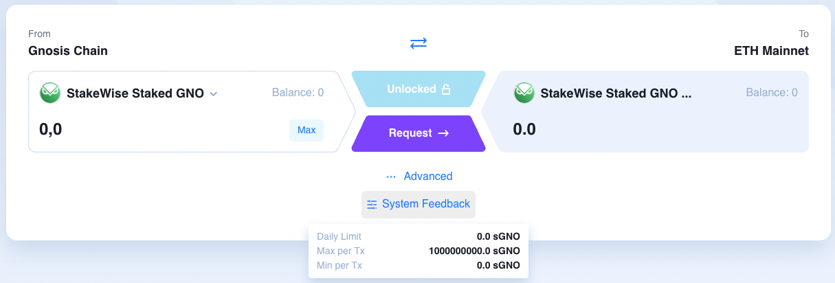 Limits for tokens which are not bridged yet displayed incorrectly ...