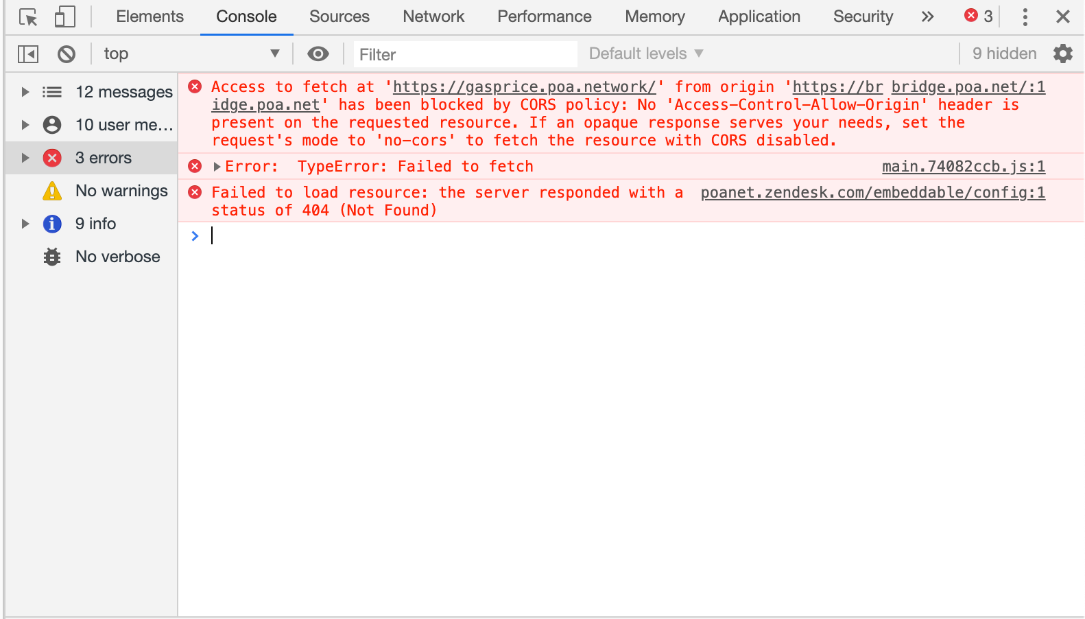Unclear error message if gas price oracle is not available · Issue #84 · omni/tokenbridge · GitHub