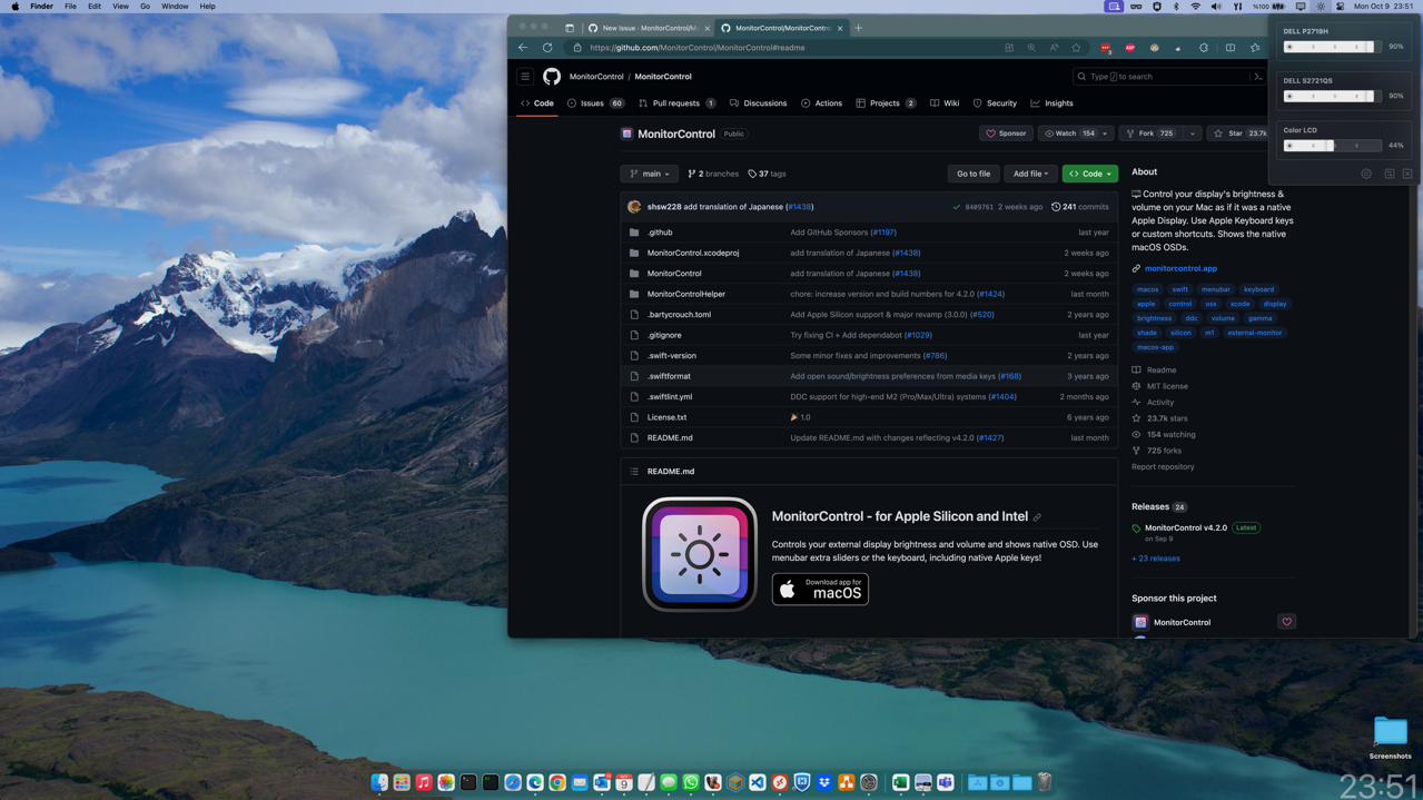 Screenshots come up blank when brightness dimmed · Issue #1446 · MonitorControl/MonitorControl ...