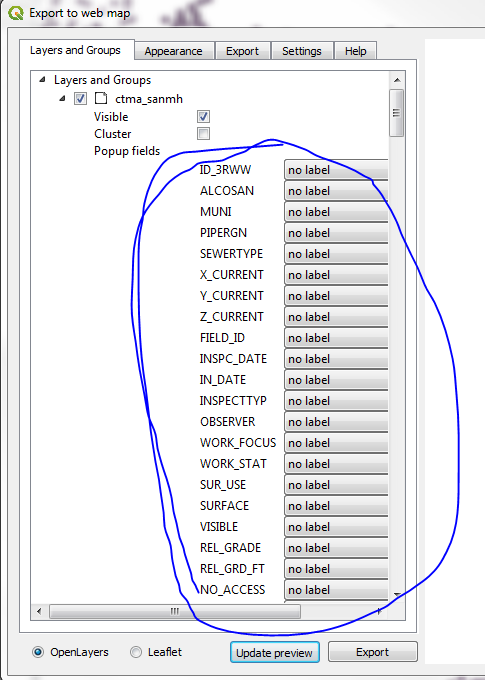 selection of field values in popup windows · Issue #707 · qgis2web/qgis2web · GitHub
