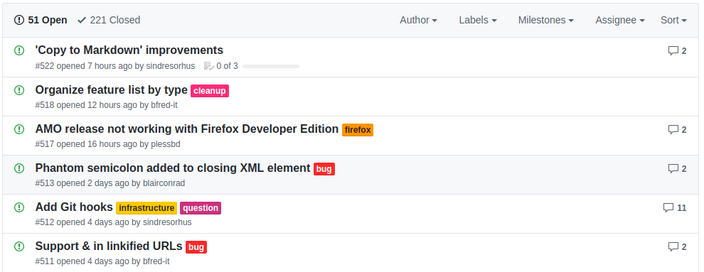 Right-aligned issue labels · Issue #523 · refined-github/refined-github · GitHub
