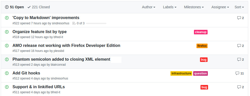Right-aligned issue labels · Issue #523 · refined-github/refined-github ...