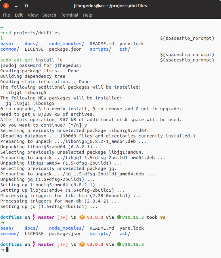 Terminal hangs forever without jq · Issue #636 · spaceship-prompt/spaceship-prompt · GitHub