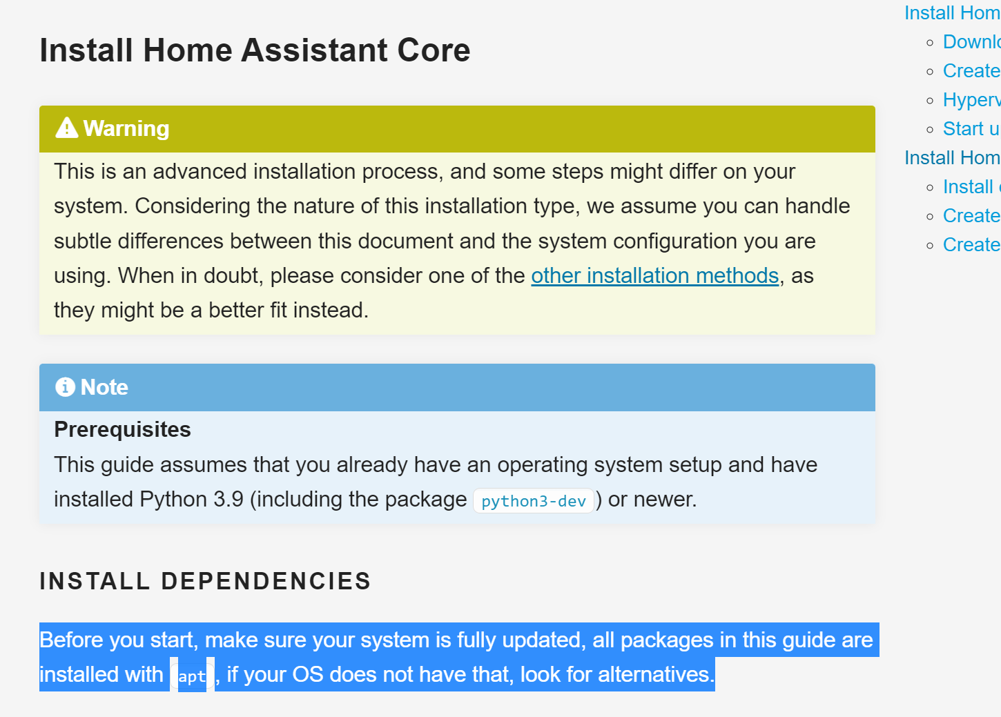 Mac doesn't have apt · Issue #24459 · home-assistant/home-assistant.io · GitHub