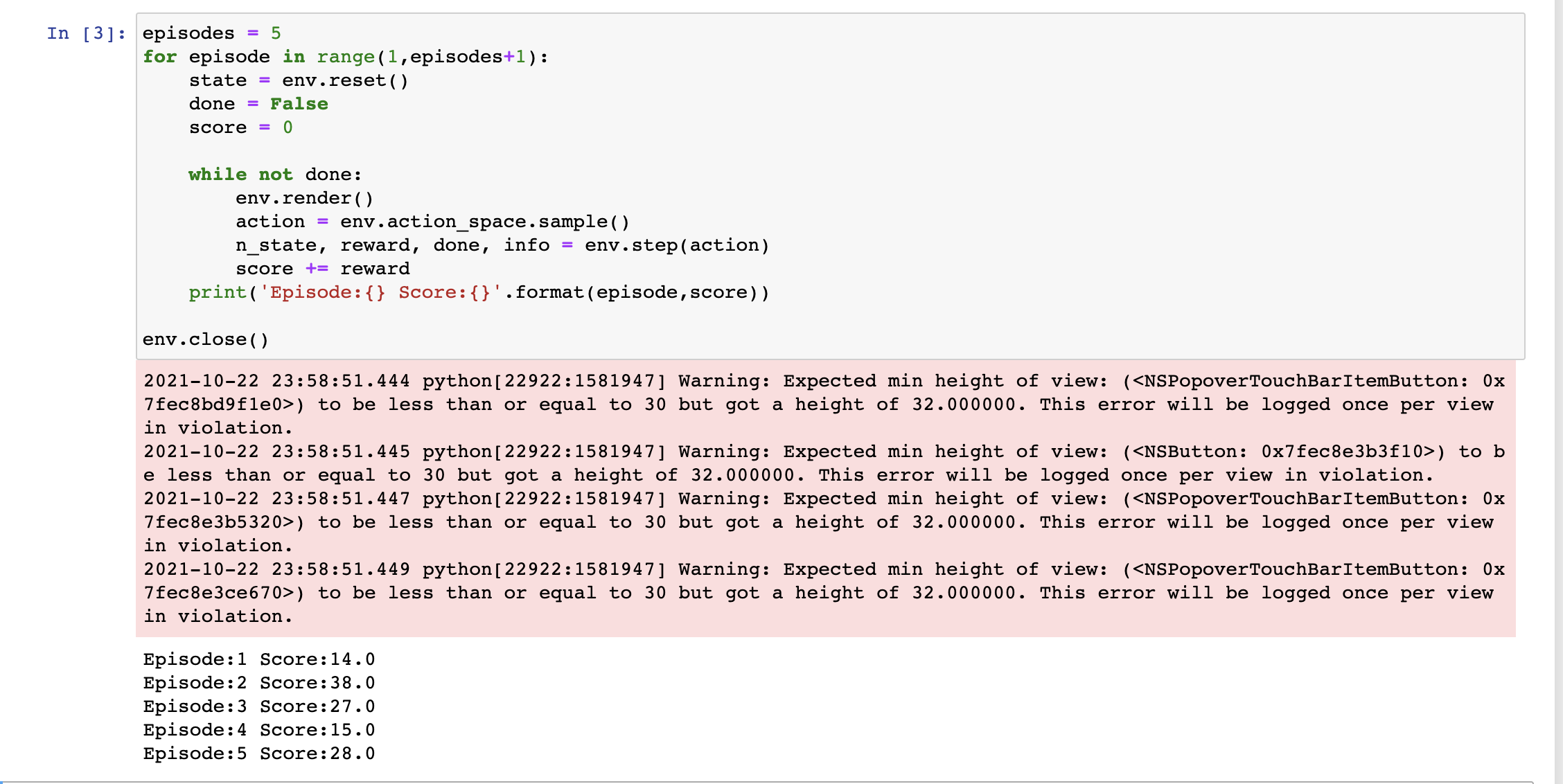 After rendering open AI gym environment the notebook/kernel hangs up on MacOs · Issue #11342 ...