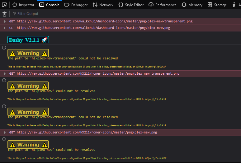 [BUG] Unable to fetch some icons · Issue #985 · Lissy93/dashy · GitHub