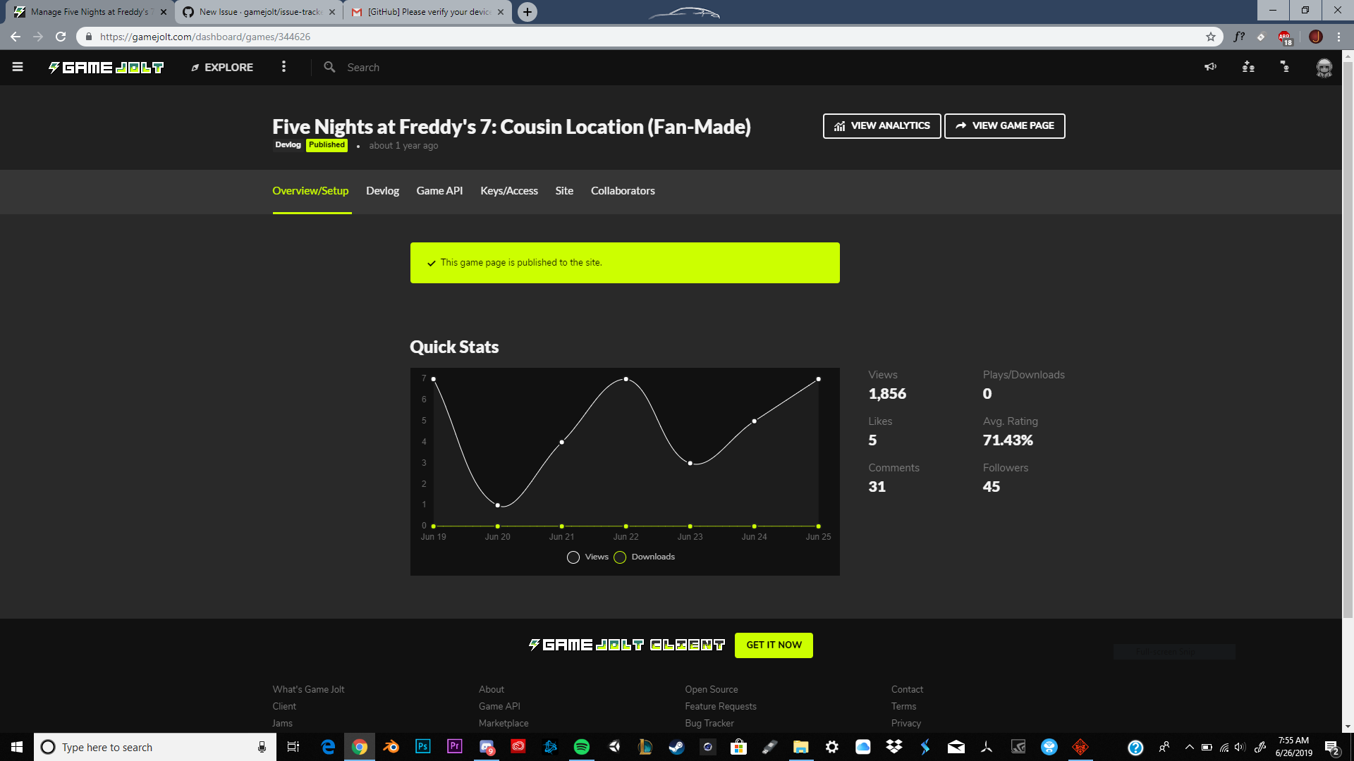 Can't edit overview/setup on gamepage · Issue #1294 · gamejolt/issue-tracker · GitHub