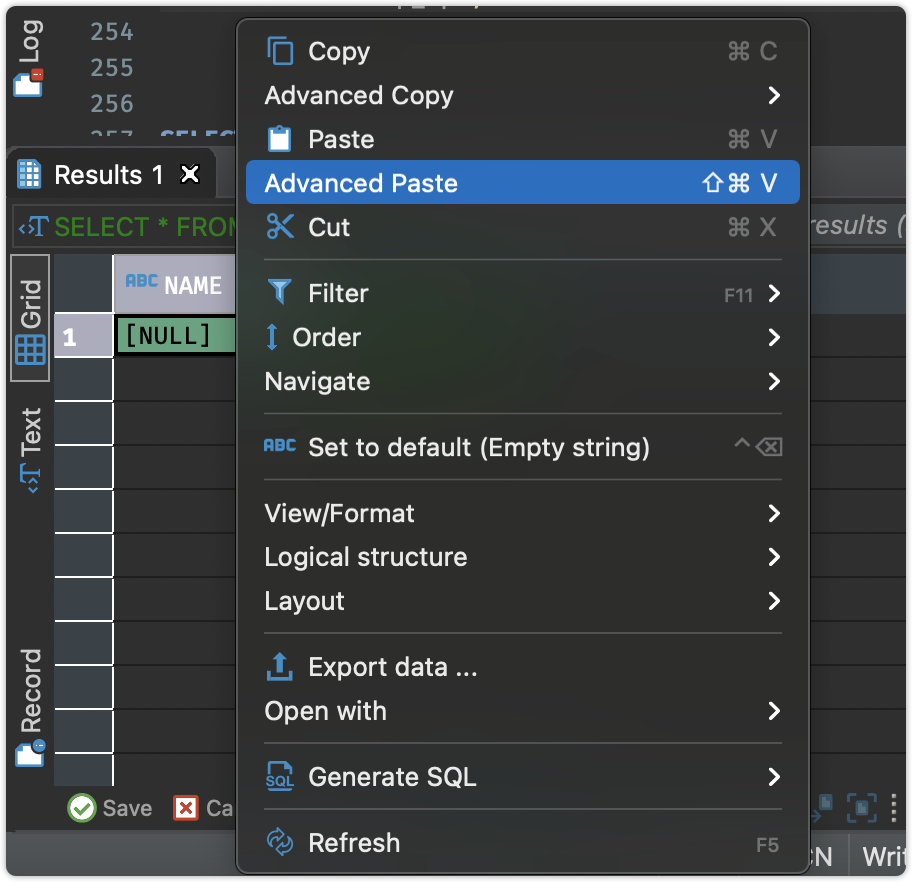 An exception occurred in Advanced Paste · Issue #11113 · dbeaver/dbeaver · GitHub