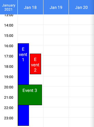 Three-events overlapping issues · Issue #59 · hoangnm/react-native-week-view · GitHub