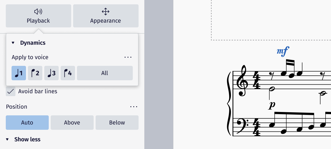 [MU4 Task] Add playback support for dynamics in voices · Issue #19137 · musescore/MuseScore · GitHub