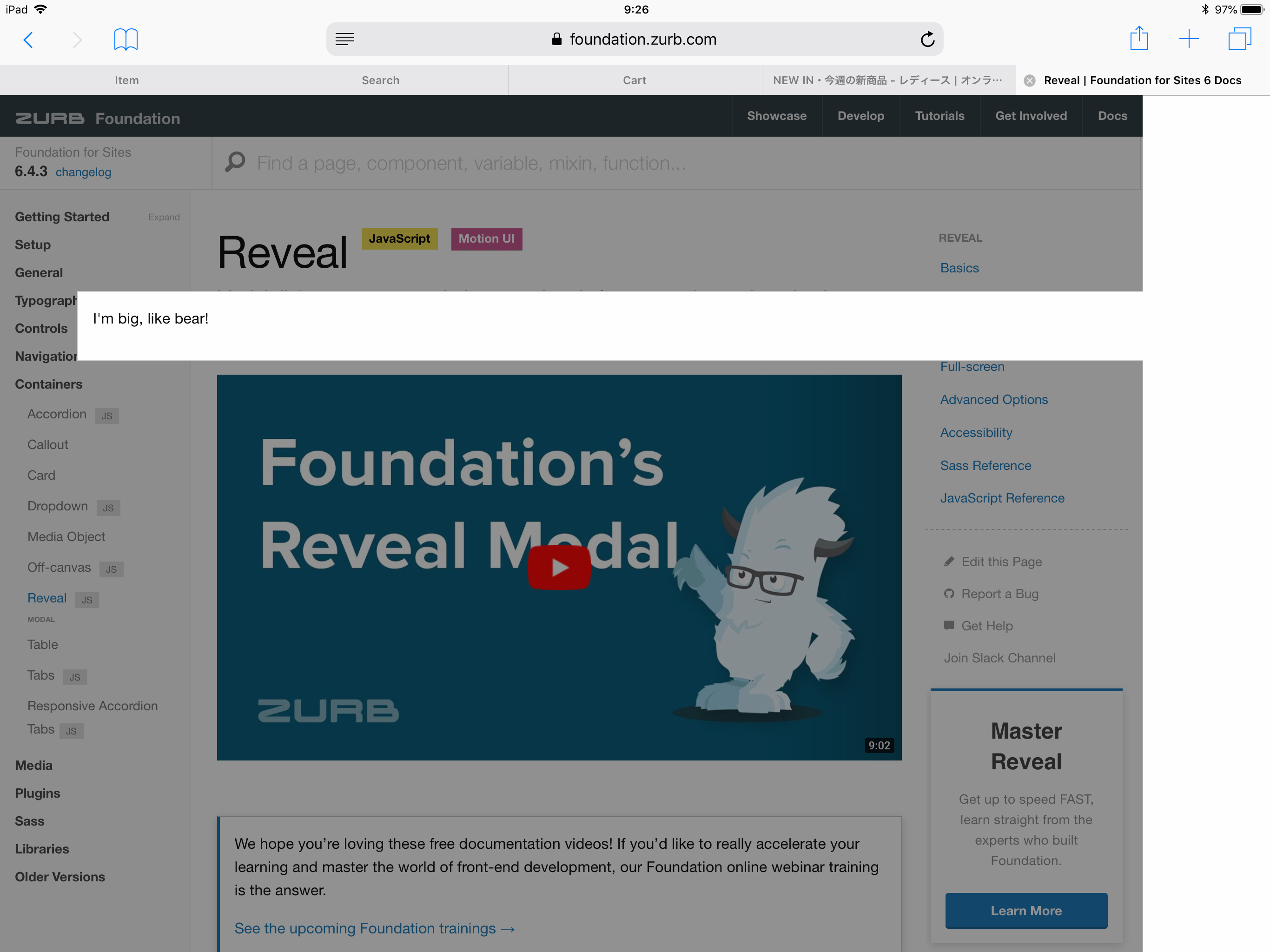 Reveal Modal Dialog Bugs On Ipad Pro · Issue 11200 · Foundationfoundation Sites · Github