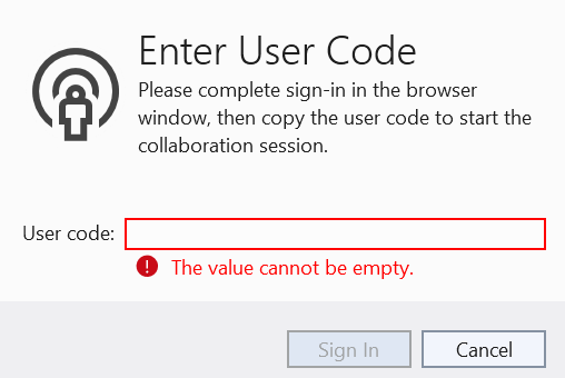 Can't start new Live Share session in Visual Studio Community 2022 ...