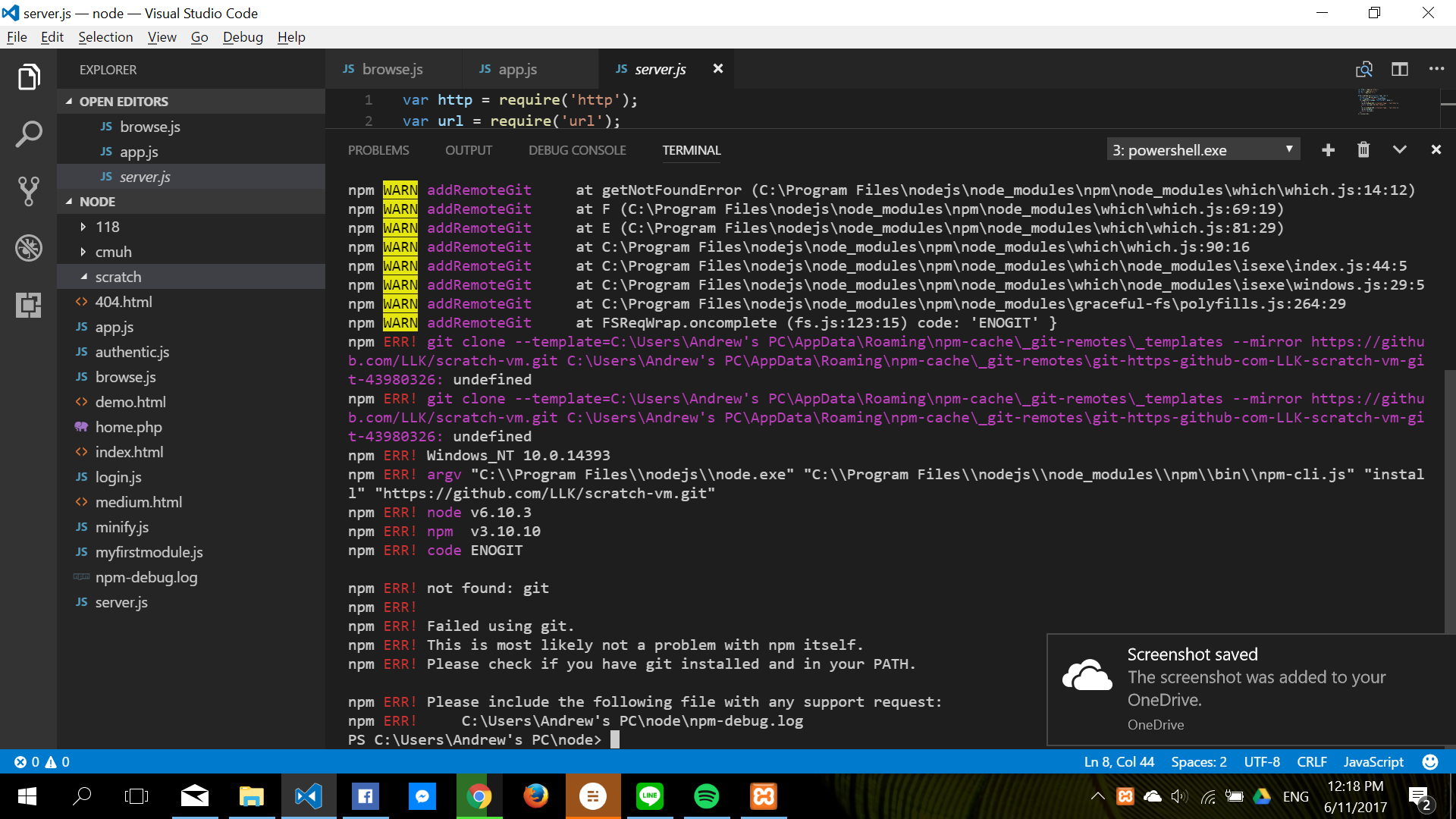 Error when preparing the environment running npm install · Issue #600 · scratchfoundation ...