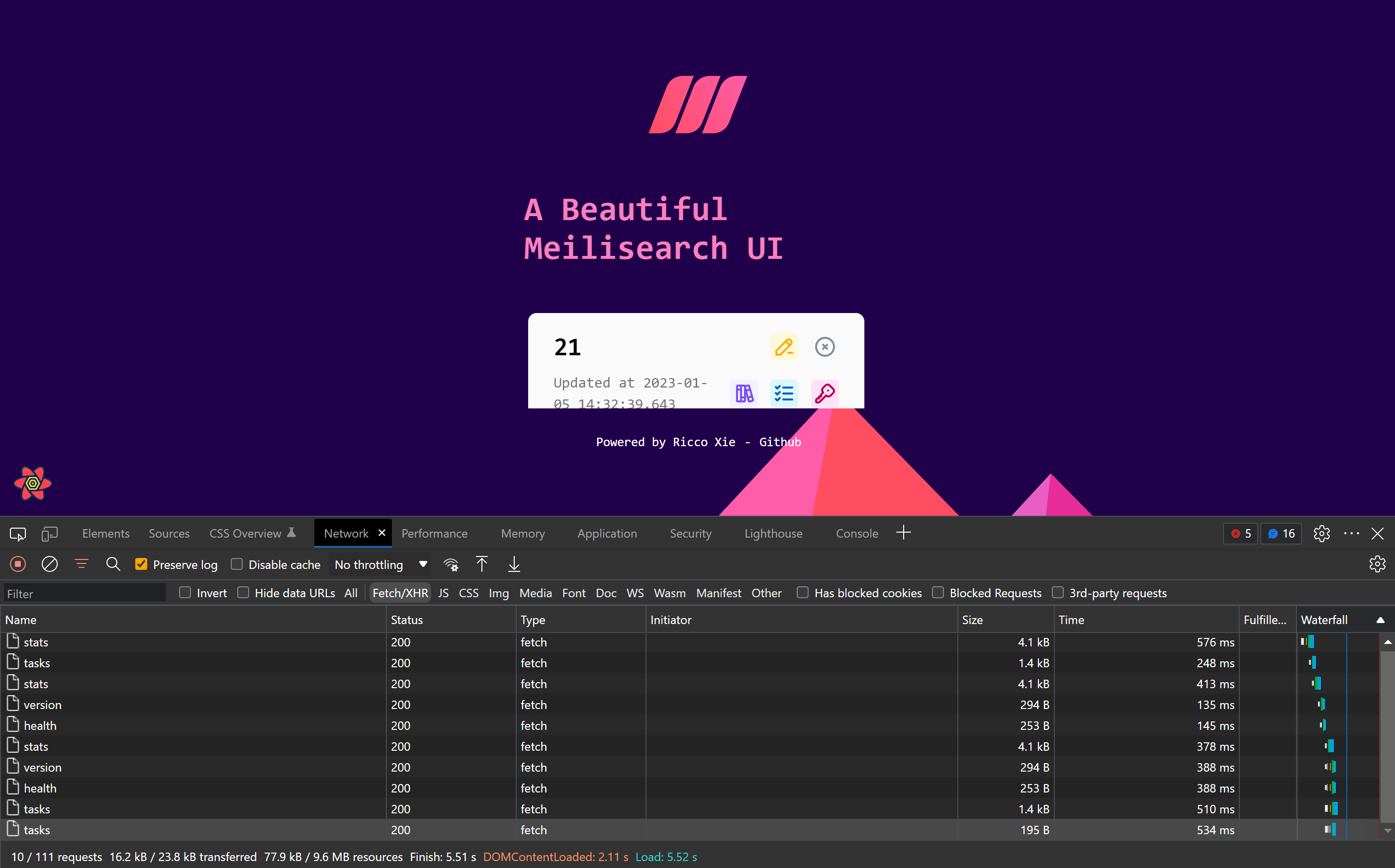 automatically returns to homepage · Issue #6 · riccox/meilisearch-ui · GitHub