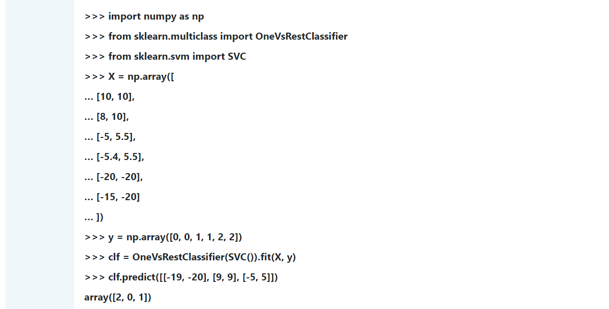 Formatting Issue In Dev Documentation Page For Onevsrestclassifier