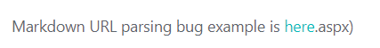 [CT-988] Markdown bug in parsing parentheses (round brackets) in URLs · Issue #300 · dbt-labs ...