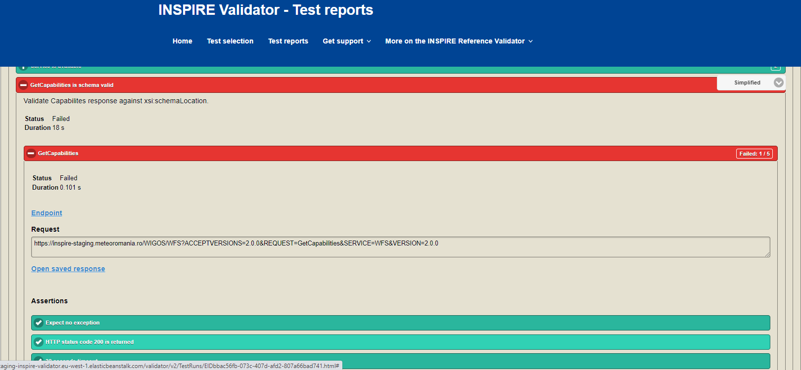 Error when validating WFS · Issue #565 · INSPIRE-MIF/helpdesk-validator · GitHub